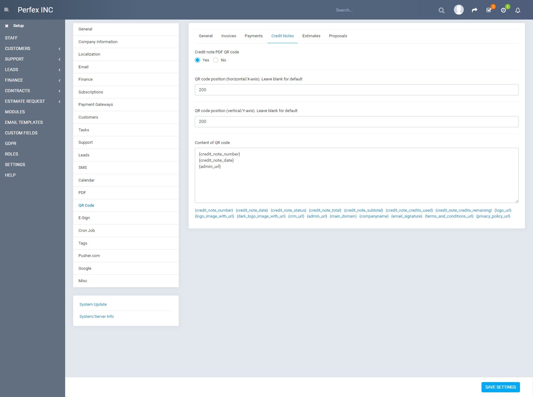 QR Code addon module for Perfex CRM by Techy4m | CodeCanyon